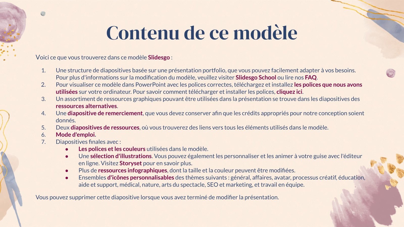 French Artist Porfolio | Google Slides & PowerPoint