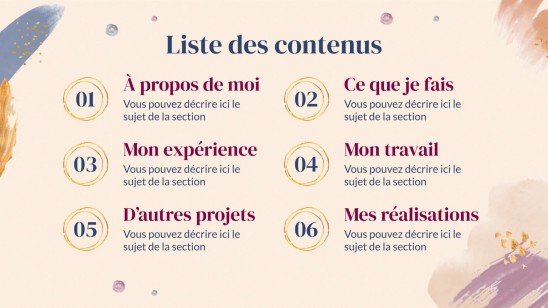 French Artist Porfolio | Google Slides & PowerPoint