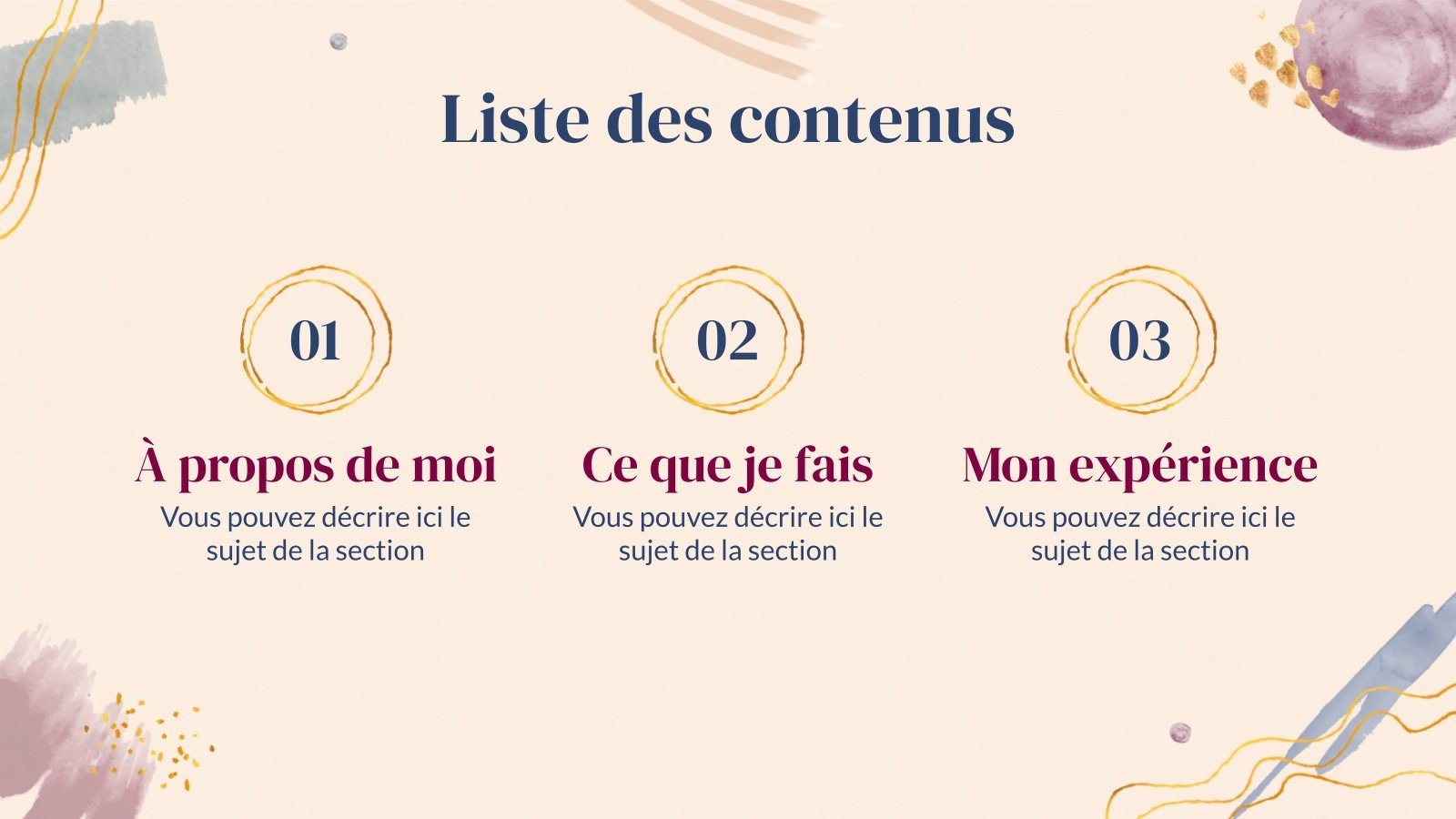 French Artist Porfolio | Google Slides & PowerPoint