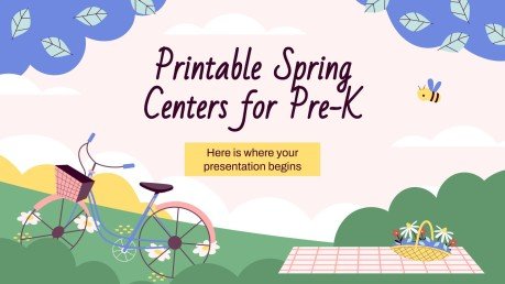 Printable Spring Centers for Pre-K | Google Slides & PPT