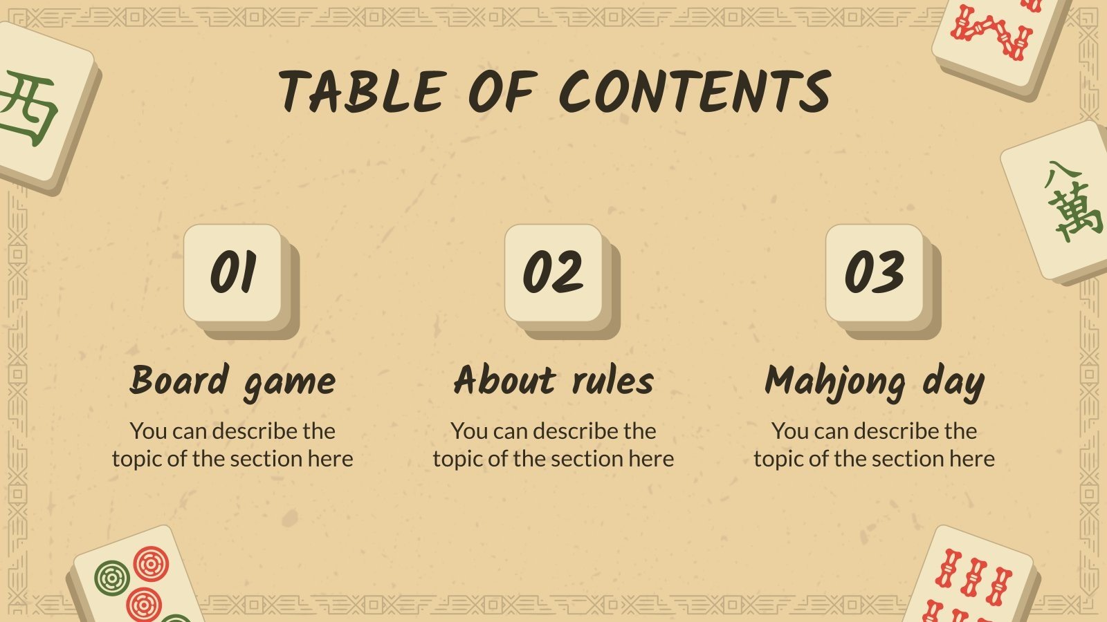 Let's Play on National Mahjong Day | Google Slides & PPT