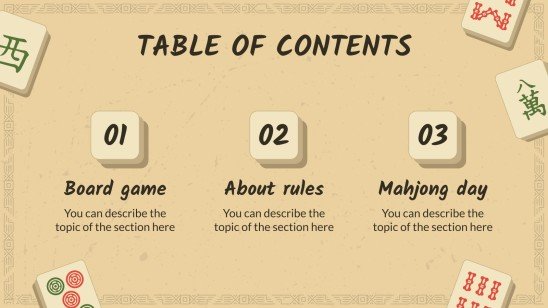 Let's Play on National Mahjong Day | Google Slides & PPT