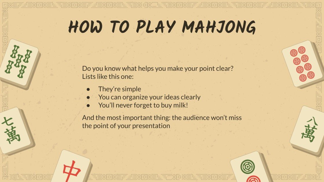 Let's Play on National Mahjong Day | Google Slides & PPT