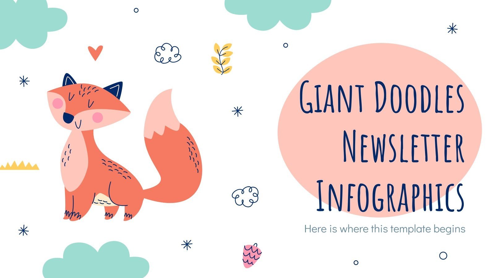 Giant Doodles Newsletter Infographics | Google Slides & PPT