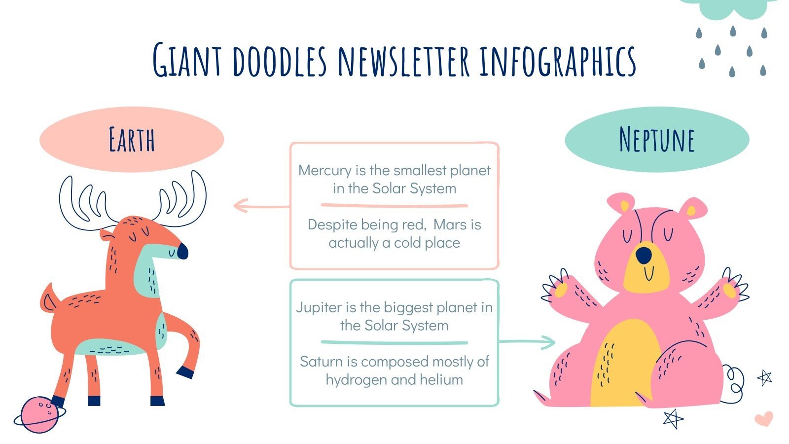 Giant Doodles Newsletter Infographics | Google Slides & PPT
