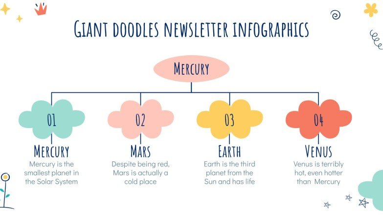 Giant Doodles Newsletter Infographics | Google Slides & PPT
