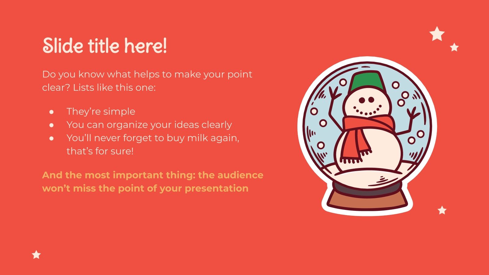 Stickers de Natal | Tema do Apresentações Google e PPT