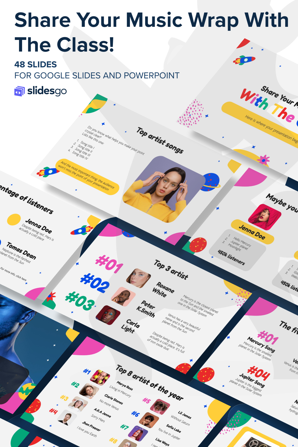 Share Your Music Wrap With The Class! | Google Slides & PPT