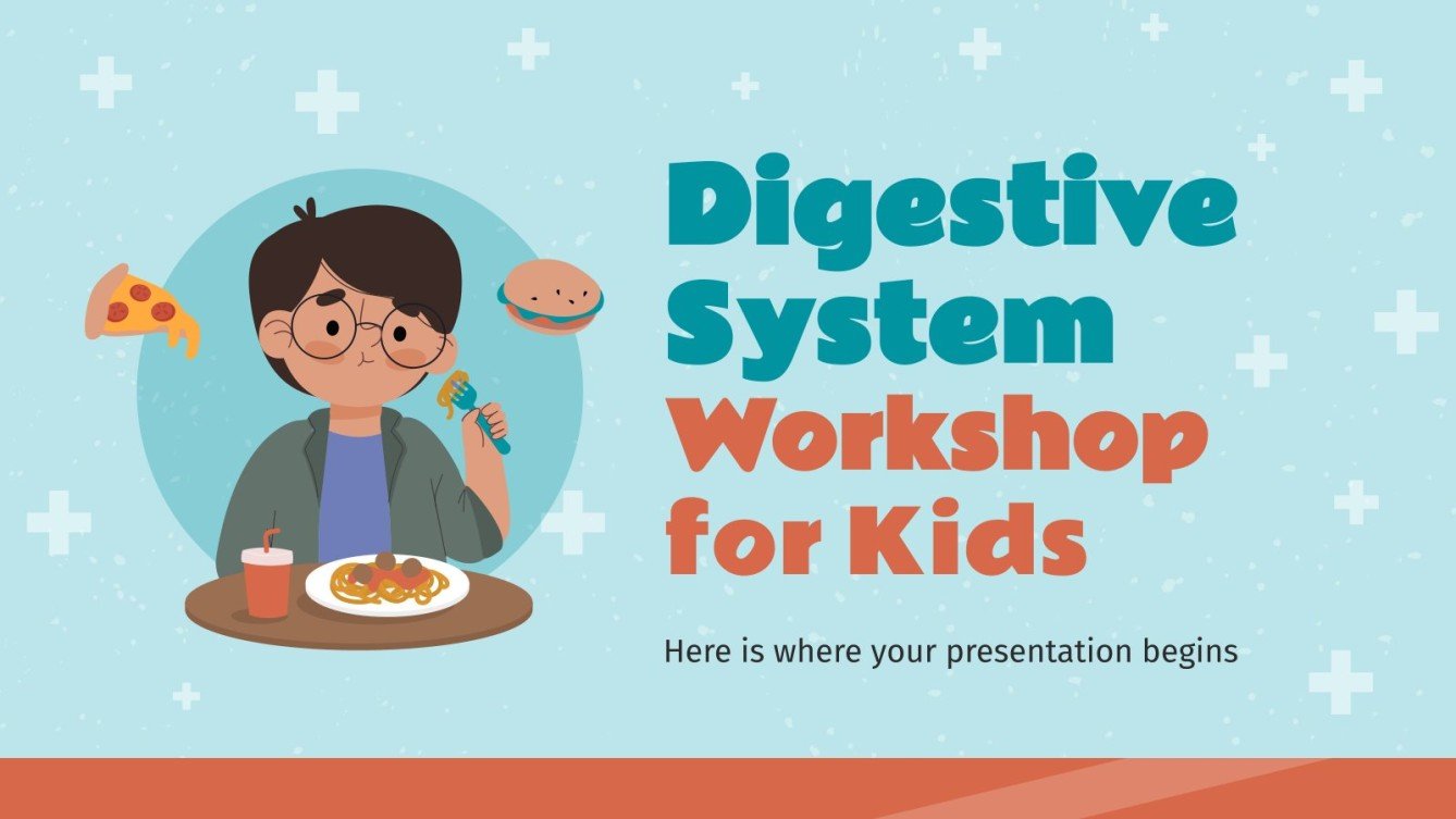 Templates for Google Slides and PPT on the digestive system