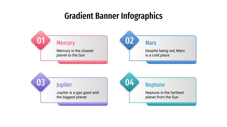 Gradient Banner Infographics | Google Slides &amp; PPT theme