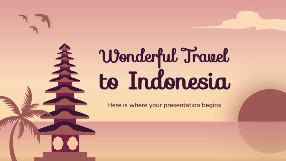 Free Google Slides and PowerPoint templates about Indonesia