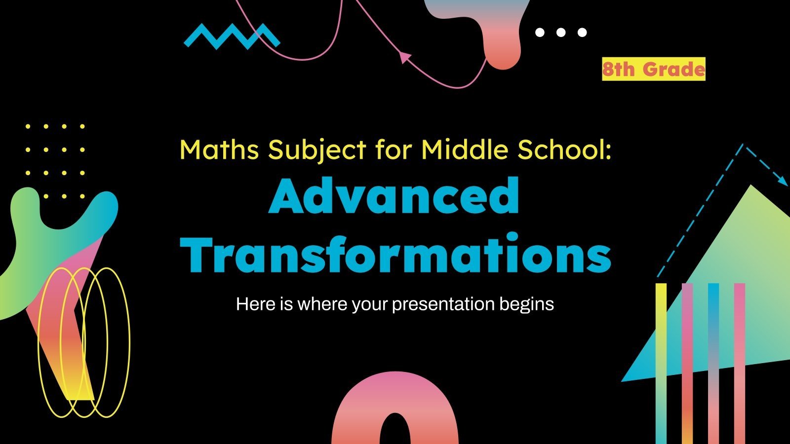 Math Subject for Middle School - 8th Grade: Graphing Google Slides and ...