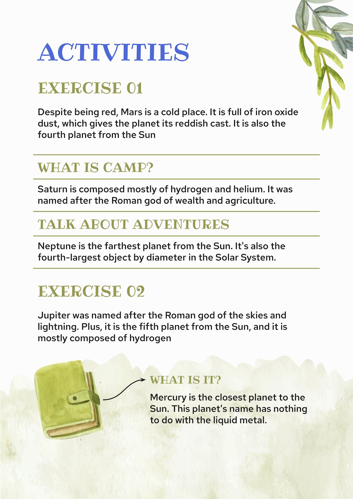 Nature Adventure Storybook | Google Slides & PowerPoint