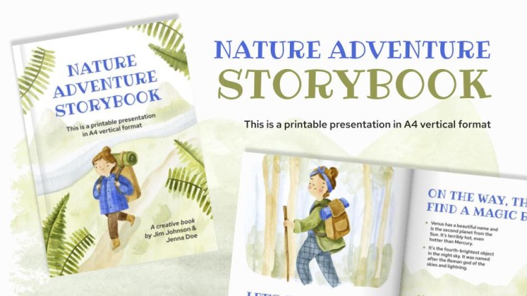 Free Google Slides and PPT templates with storybook structure