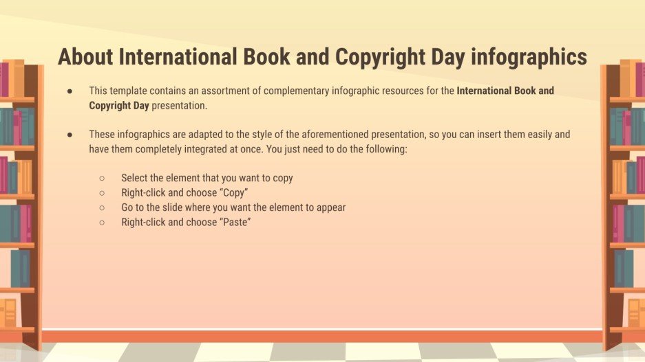 International Book and Copyright Day Infographics