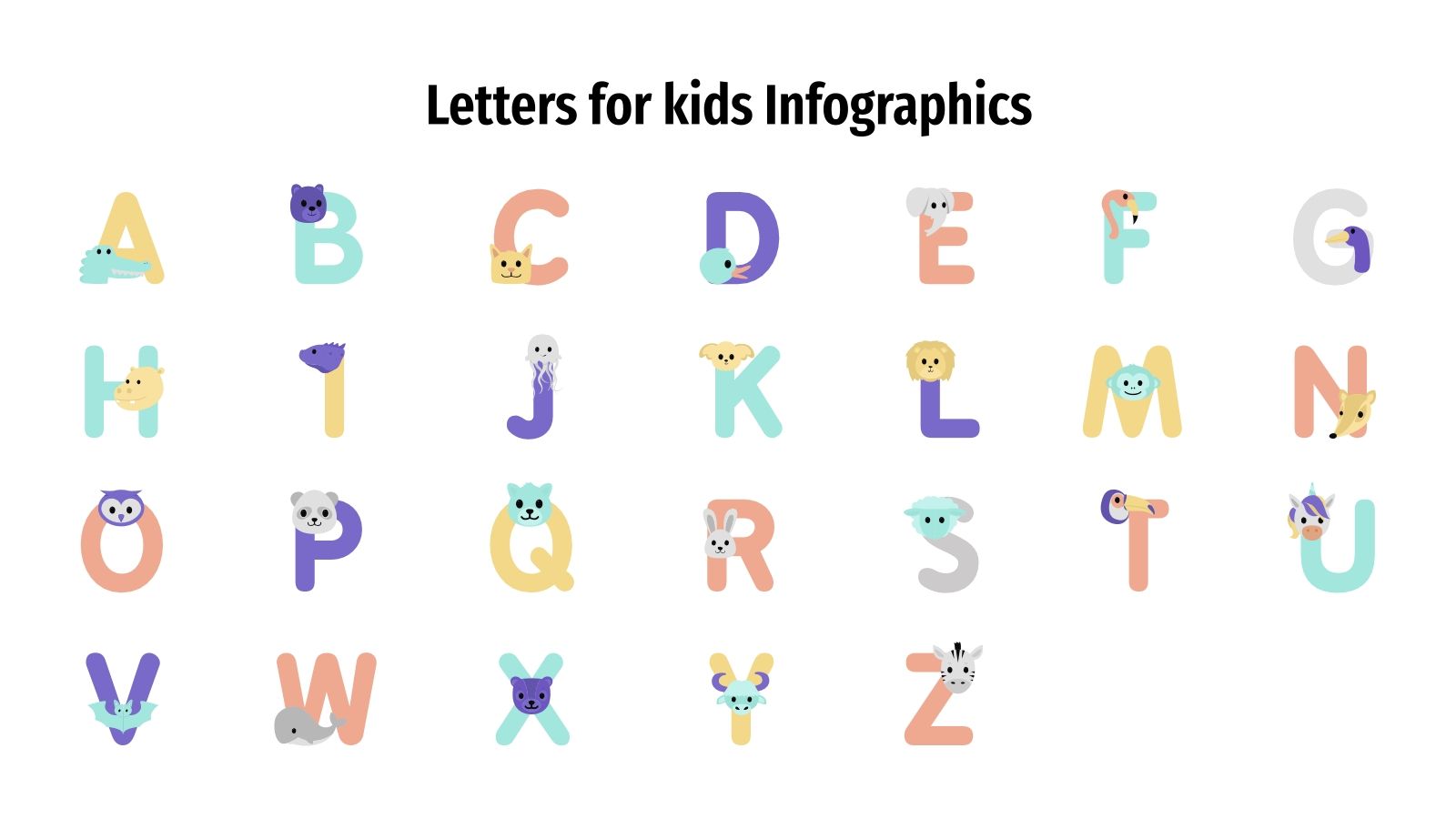 Letters for Kids Infographics | Google Slides & PPT template