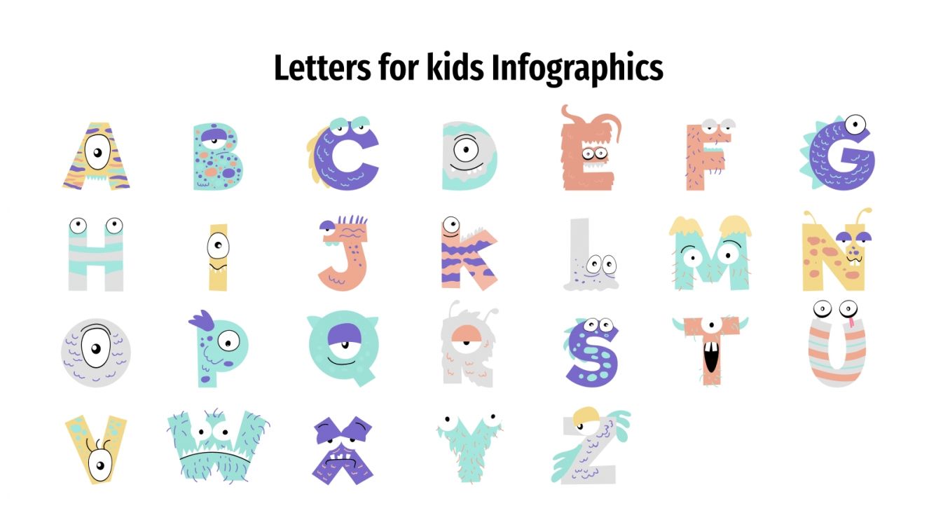 Letters for Kids Infographics | Google Slides & PPT template