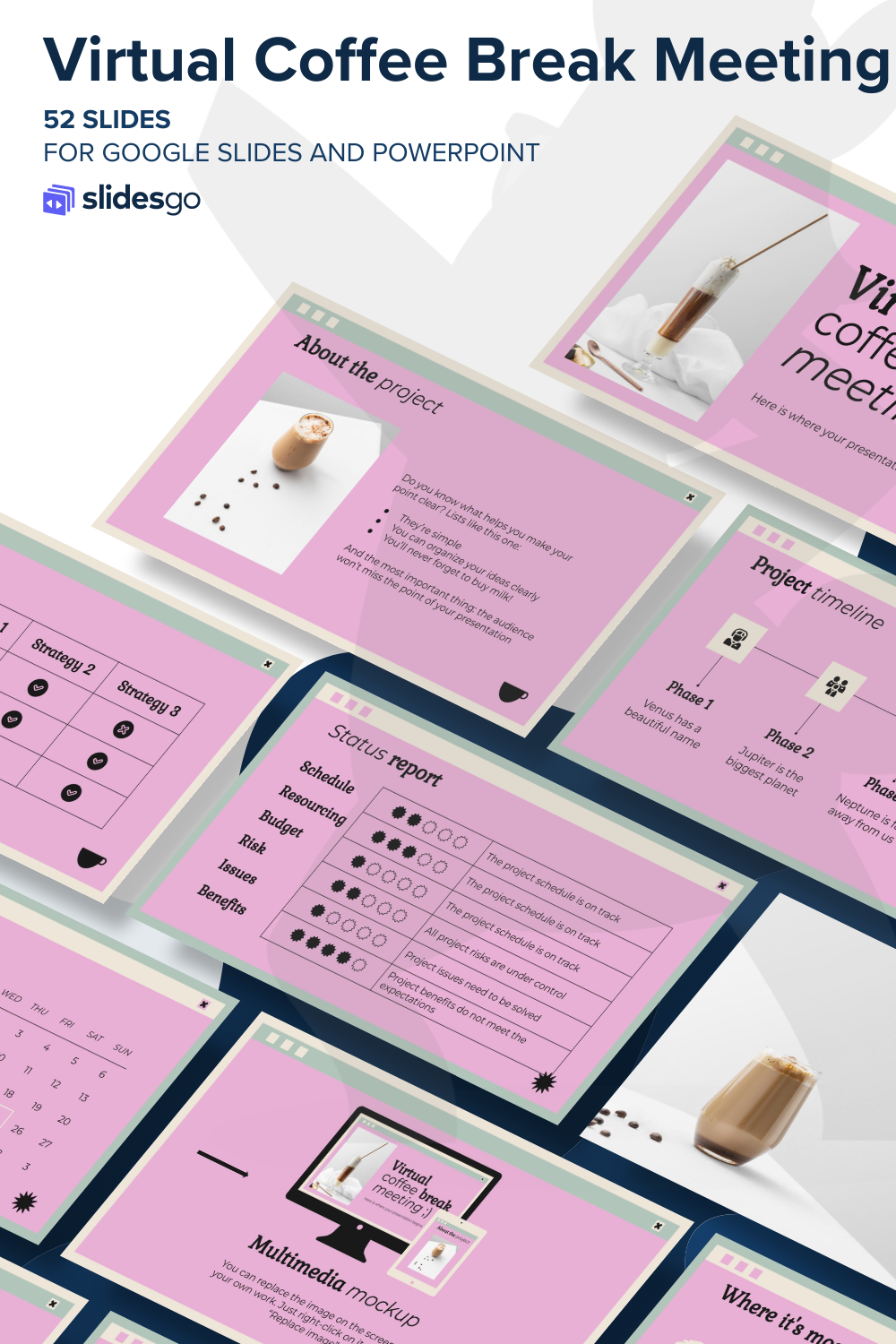 Virtual Coffee Break Meeting | Google Slides & PPT