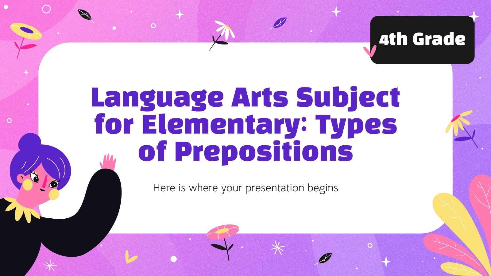 Lengua: Tipos de preposiciones | Google Slides y PowerPoint