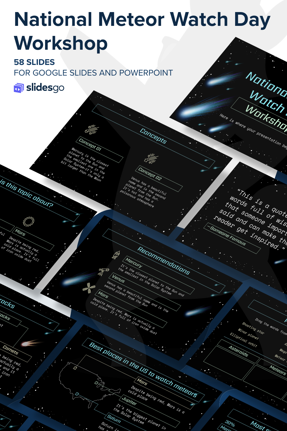 National Meteor Watch Day Workshop | Google Slides & PPT