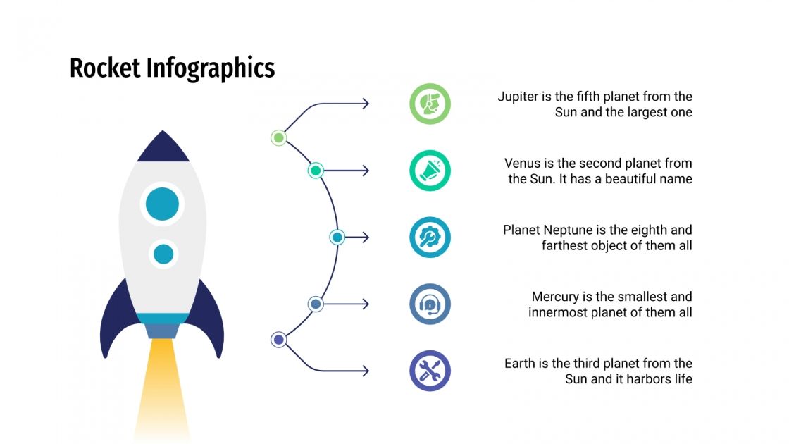 Free Rocket Infographics for Google Slides and PowerPoint