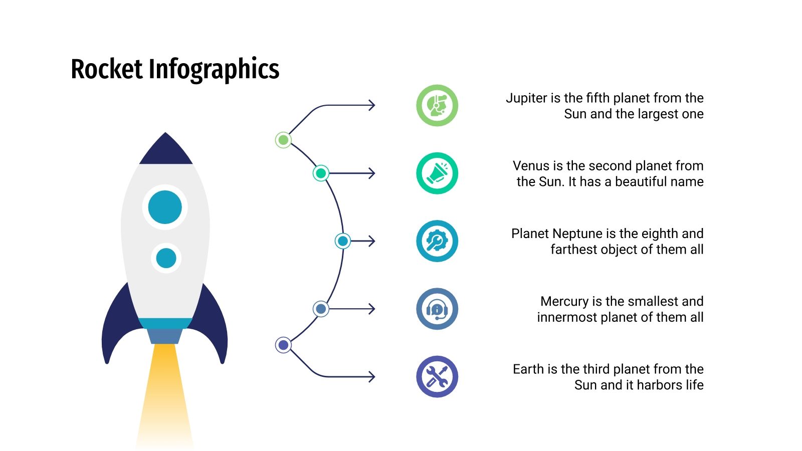 Free Rocket Infographics for Google Slides and PowerPoint