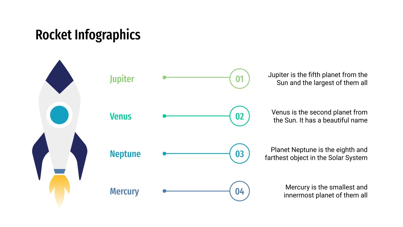 Free Rocket Infographics for Google Slides and PowerPoint