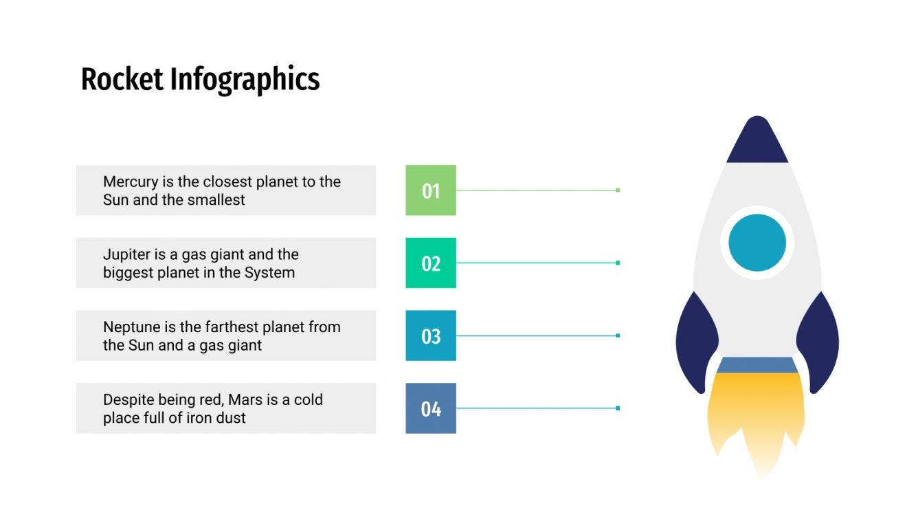 Free Rocket Infographics for Google Slides and PowerPoint