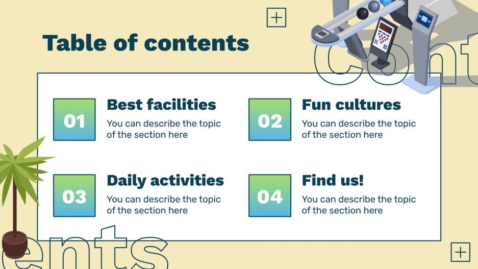 Recreational Center | Google Slides theme & PowerPoint template