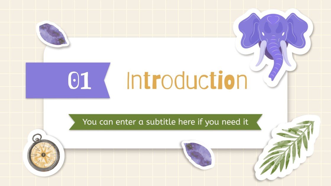 Language Arts: Let’s Go on a Safari | Google Slides & PPT