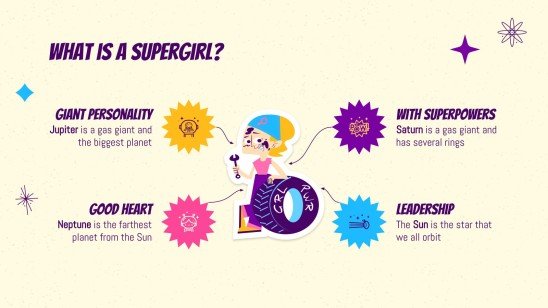 Super Power Girl Minitheme | Google Slides & PPT template