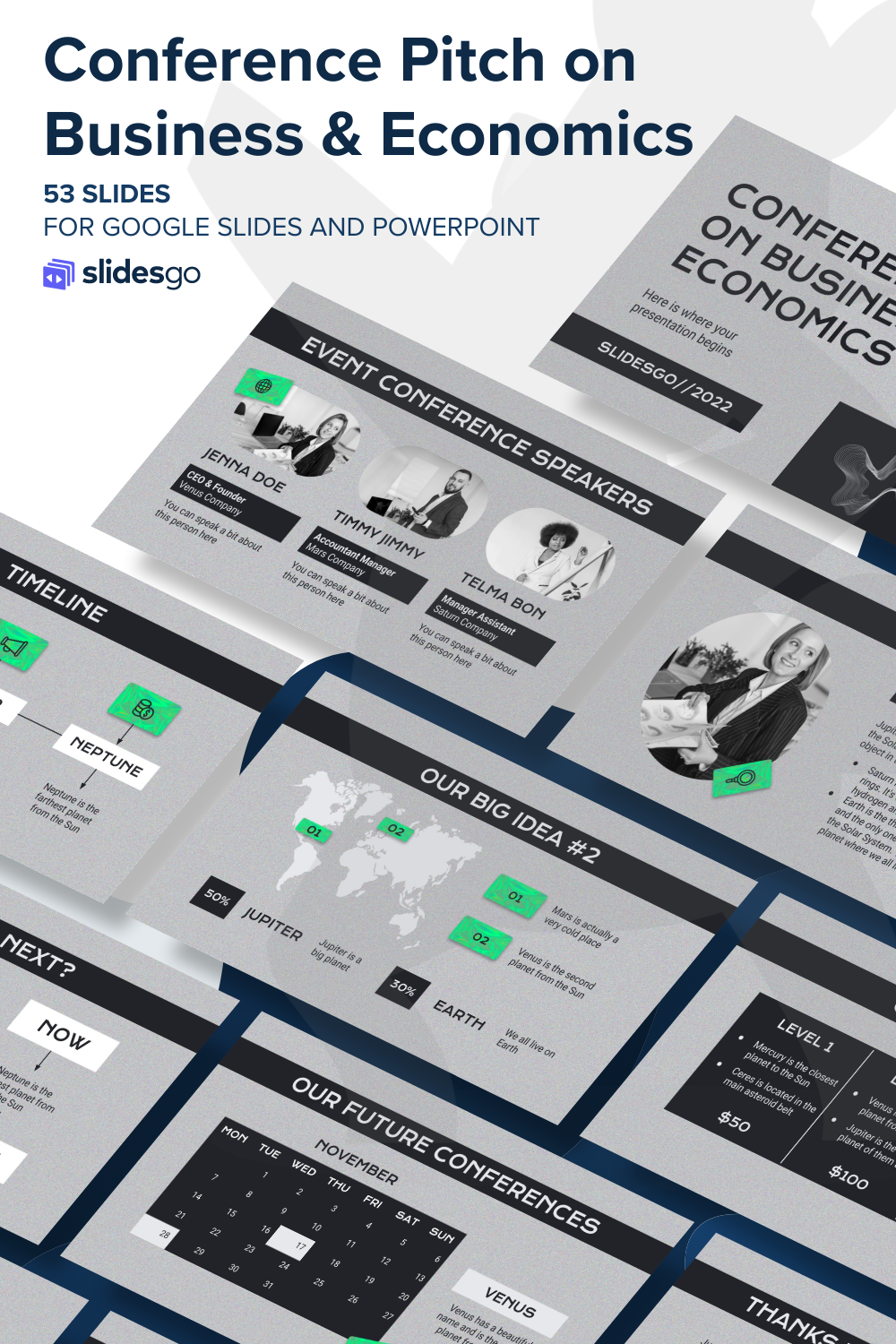 Conference Pitch on Business and Economics | Google Slides