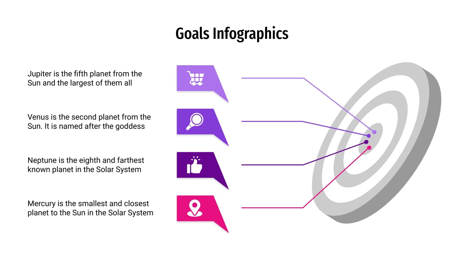 Free Goals Infographics for Google Slides and PPT