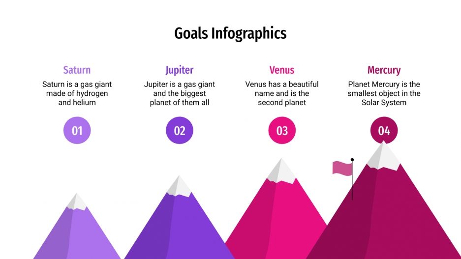 Free Goals Infographics for Google Slides and PPT