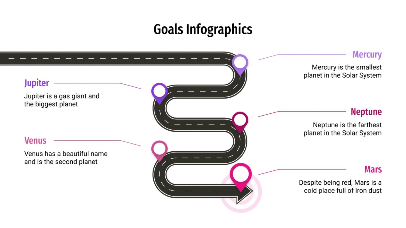 Free Goals Infographics for Google Slides and PPT