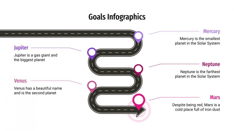Free Goals Infographics for Google Slides and PPT