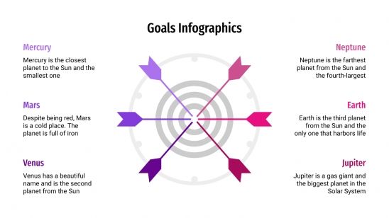 Free Goals Infographics for Google Slides and PPT