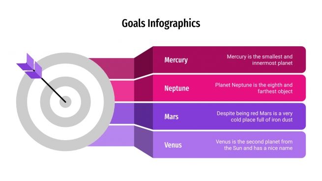 Free Goals Infographics for Google Slides and PPT