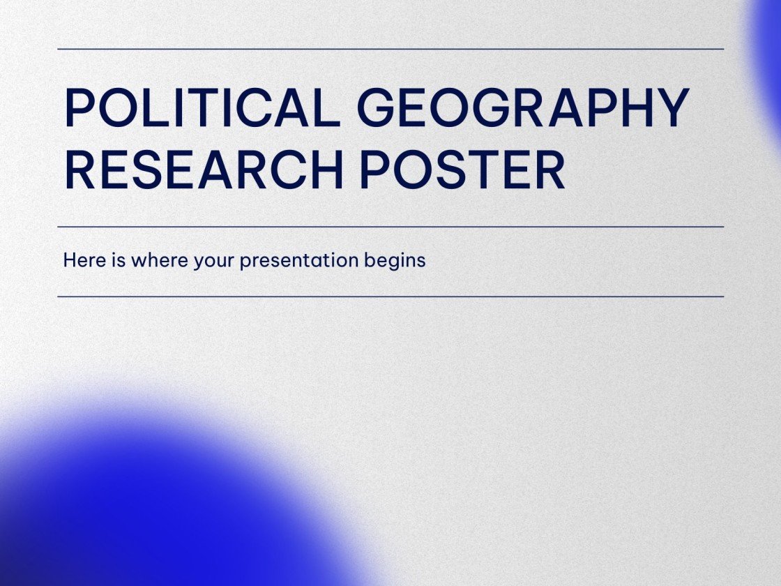 Political Geography Research Poster | Google Slides & PPT