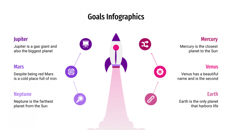 Free Goals Infographics for Google Slides and PPT