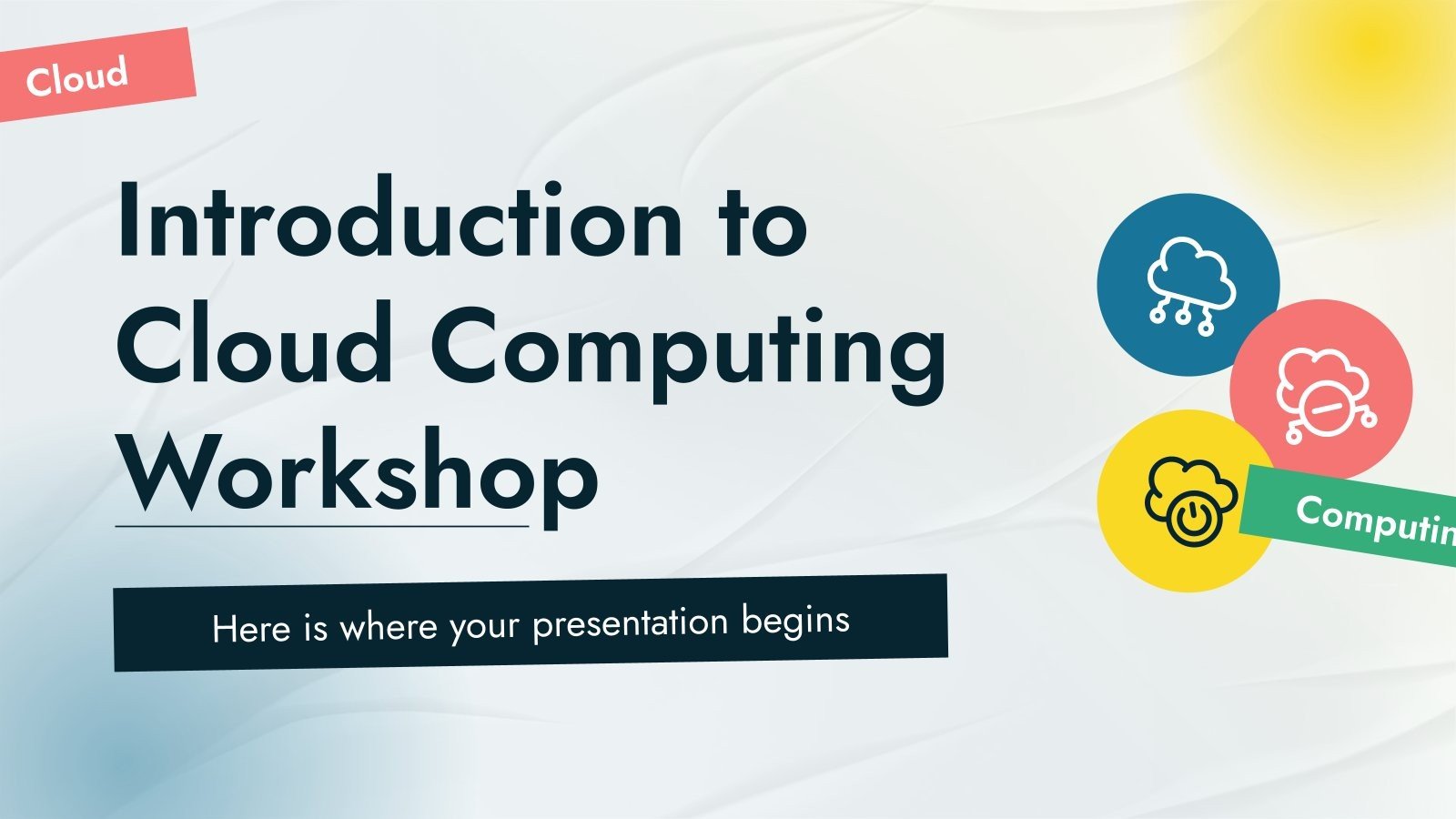 Introduction to Cloud Computing Workshop | Google Slides & PPT