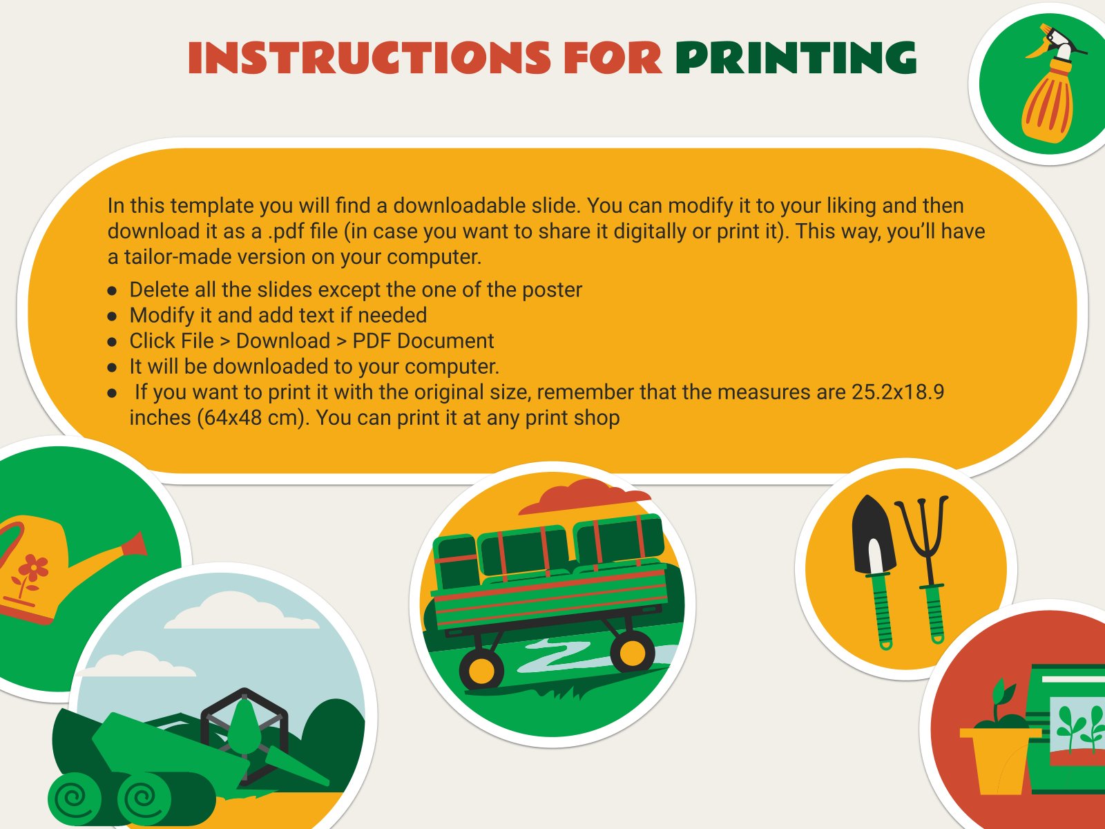 Póster científico: Agricultura | Google Slides y PowerPoint