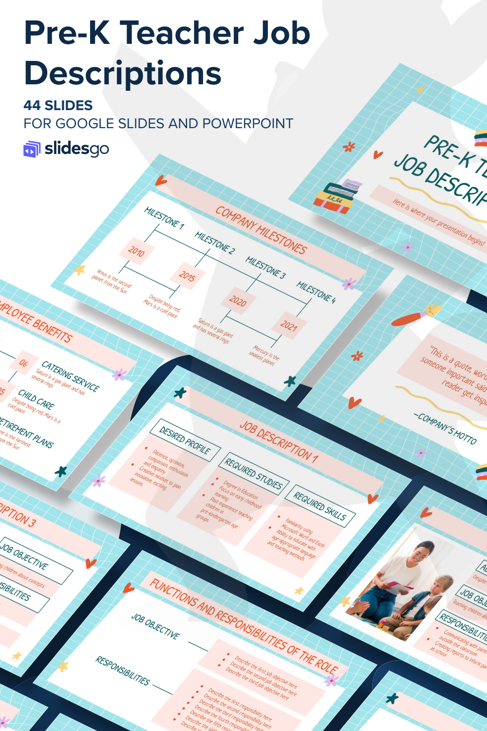 Pre-K Teacher Job Descriptions | Google Slides & PowerPoint