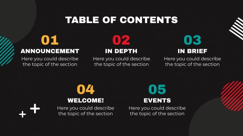 Event Announcement Newsletter Google Slides & PPT template