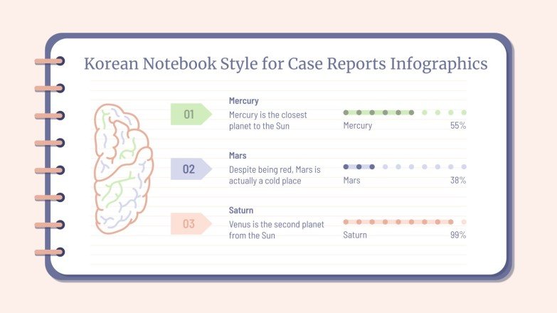 Korean Notebook Style for Case Reports Infographics
