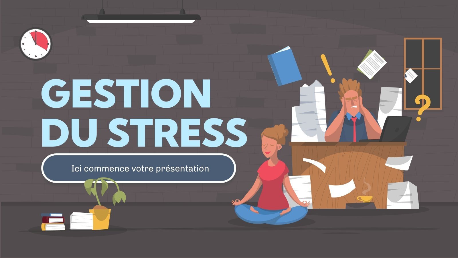Atelier sur la gestion du stress | Google Slides & PowerPoint