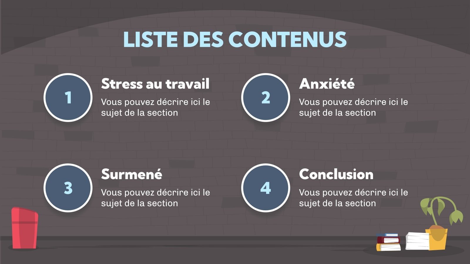 Atelier sur la gestion du stress | Google Slides & PowerPoint