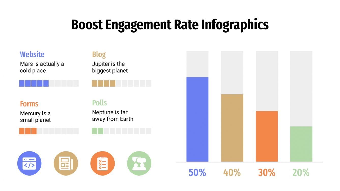 Boost Engagement Rate Infographics | Google Slides & PPT