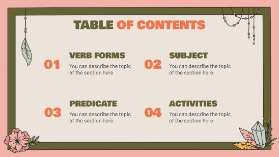 Grammar: Complete Sentences - Boho Style | Google Slides