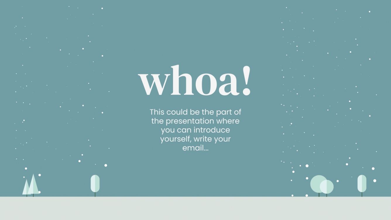 Winter Updates Board Google Slides and PowerPoint template